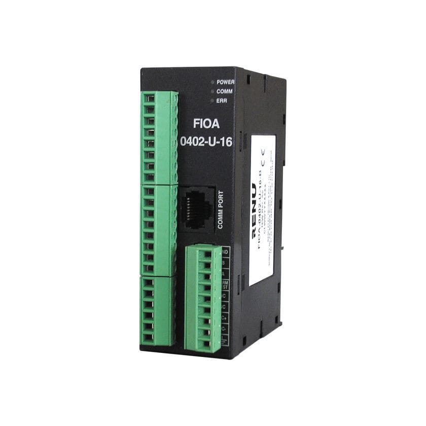 Analog I/O module - FIOA-0402-U-16-B - Renu Electronics GmbH - RS-485 / Modbus RTU / RS232