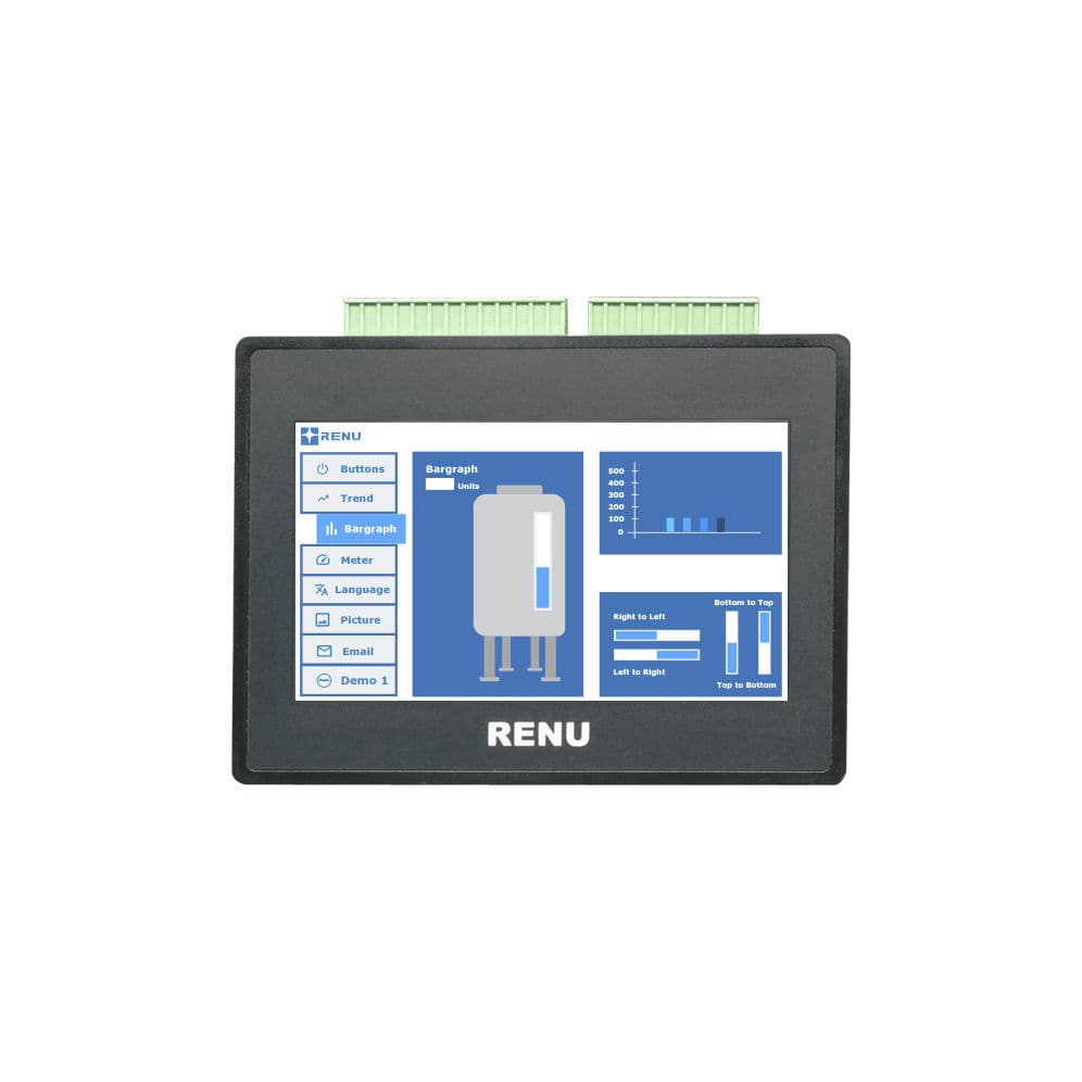 Resistive touch screen HMI - FP2043TN-LE1208P-A0402U-V3 - Renu Electronics GmbH - panel-mount ...