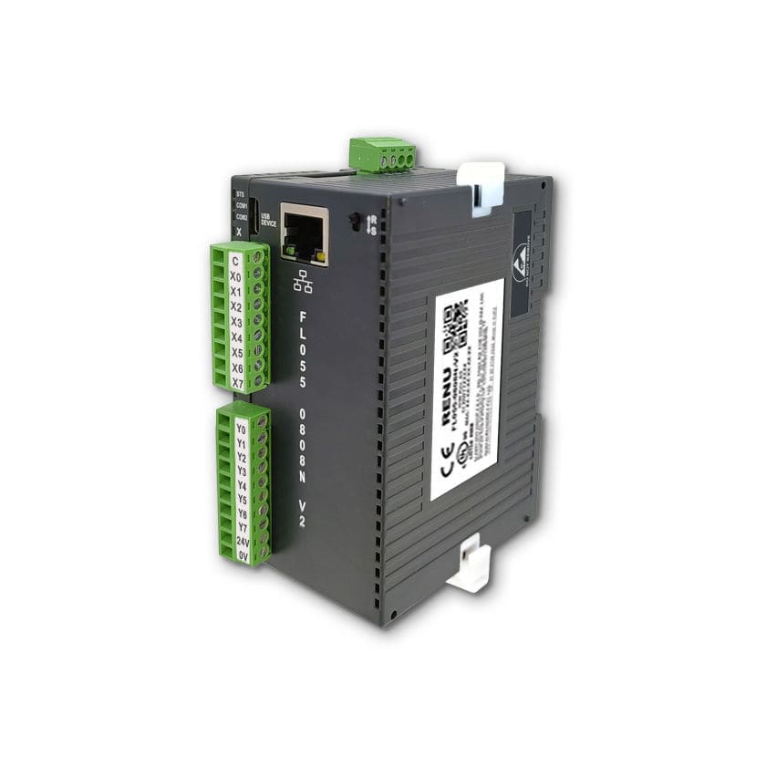 DIN rail PLC - FL055-0808N-V2 - Renu Electronics GmbH - micro / analog ...