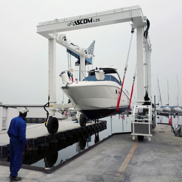 Self-propelled gantry crane - BHT 25 - Ascom SpA - for marine applications