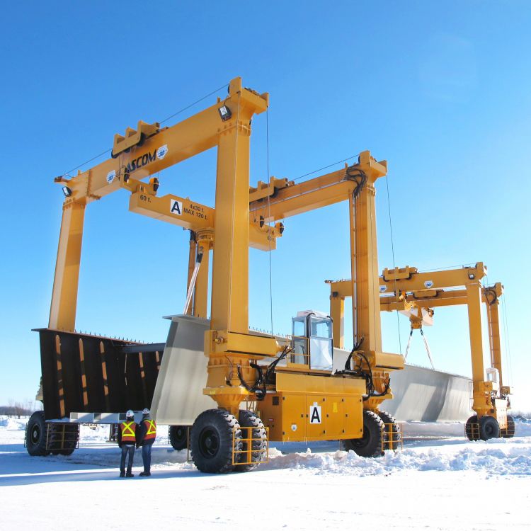 Rubber-tired gantry crane - Ascom SpA - for civil works