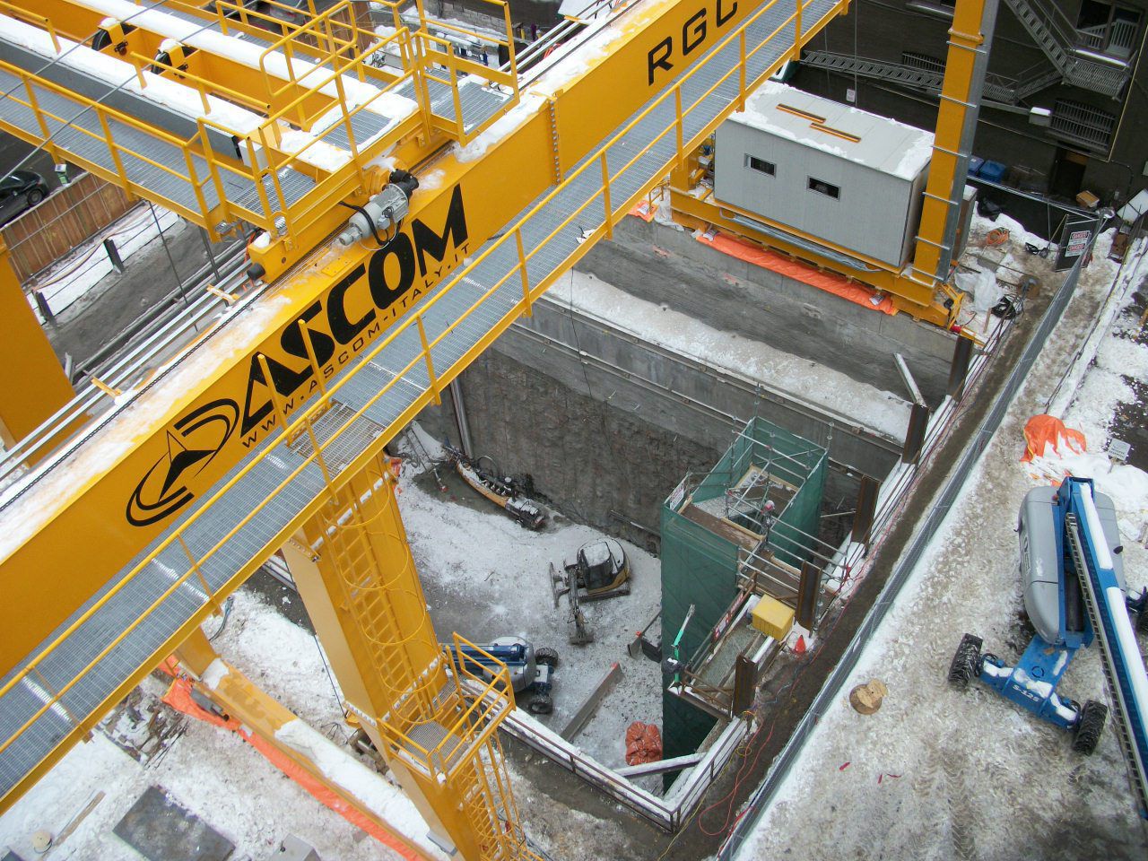 Rail-mounted gantry crane - RGC - Ascom SpA - for prefabrication sites