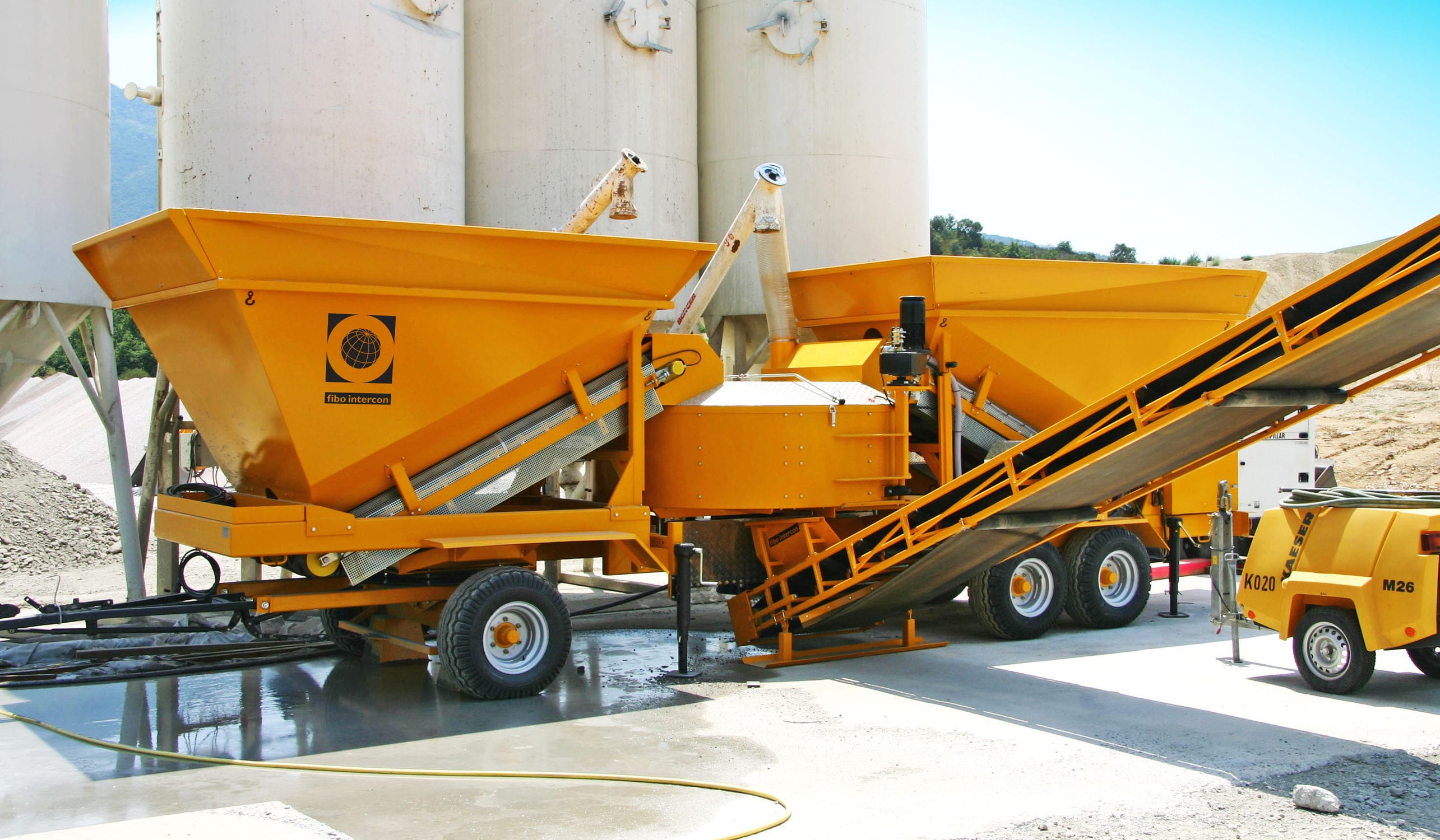 Mobile concrete batching plant - M2200 - fibo intercon - compact