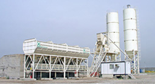 Silo with mixer - fibo intercon - weighing / cement / for precast concrete