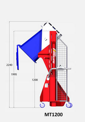 Manual tipping station - 80 - 140 l, 1 200 - 1 600 mm | Multi-Tip ...