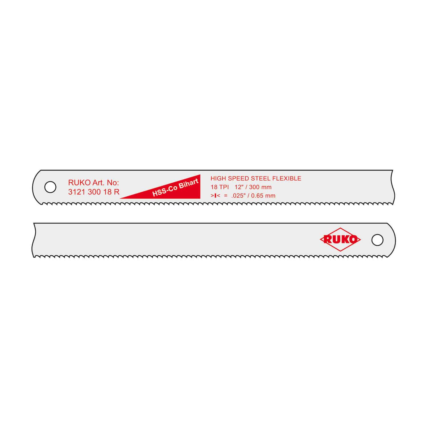 Hack saw blade - 31 series - RUKO GmbH Präzisionswerkzeuge - HSS / for ...
