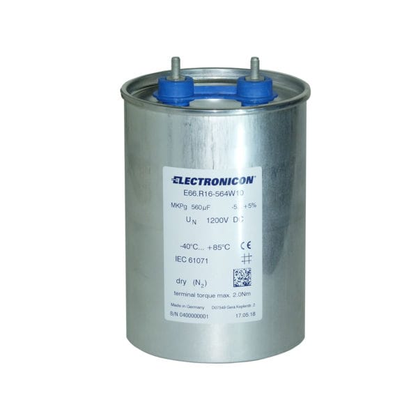 Cylindrical capacitor - E66 - ELECTRONICON Kondensatoren - DC / for ...