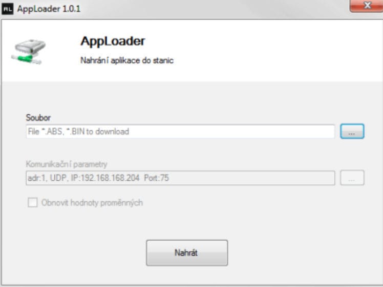 Control software - AppLoader - AMiT, spol. s r.o. - configuration / backup / Ethernet
