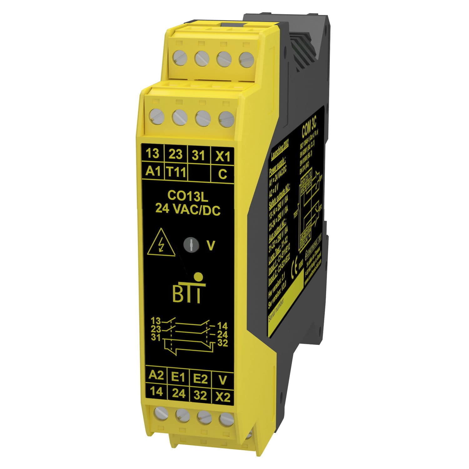 Emergency stop safety relay - CO13L - COMITRONIC - BTI - SIL / dual ...