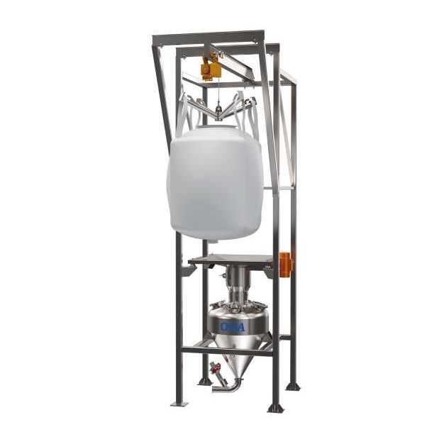 Vibrating big bag unloading machine - OGA SISTEMVAC - with lifting ...