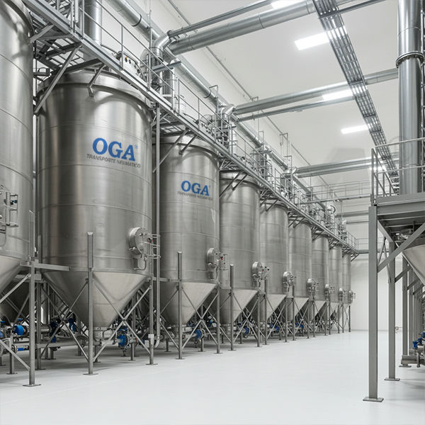 Continuous pneumatic conveying system - OGA SISTEMVAC - silo / feeder ...
