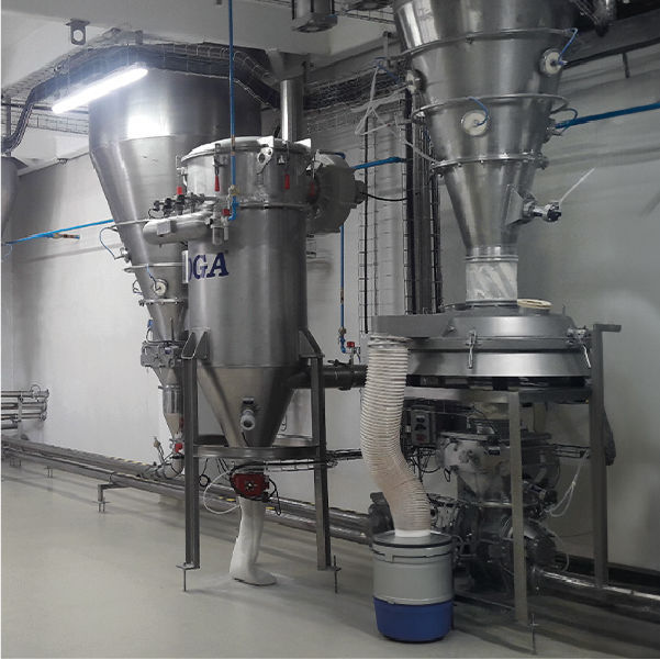 Pneumatic transport system - OGA SISTEMVAC - for the food industry ...