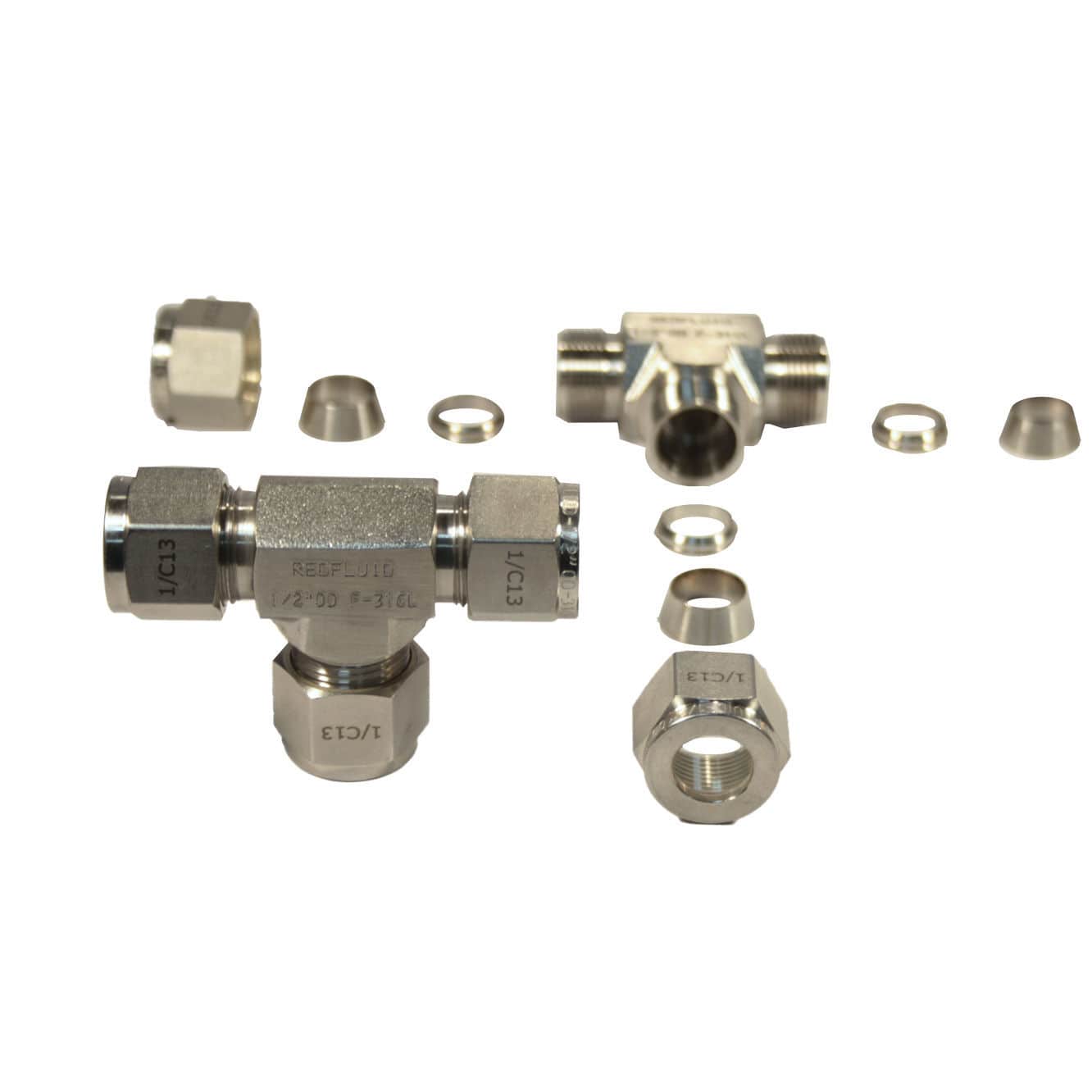 Hydraulic fitting - 5 series - Redfluid SL - ring / compression / T-shaped