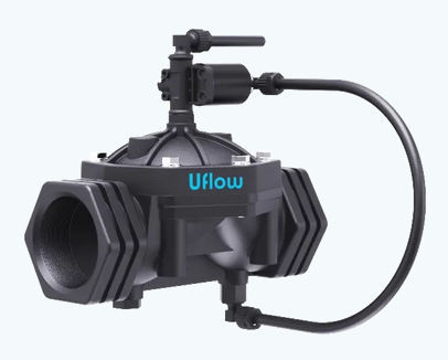 Diaphragm valve - ENN series - UFLOW AUTOMATION - pilot-operated / for water / threaded