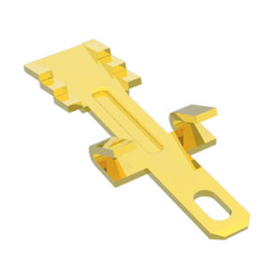 Crimp solderless terminal - MECATRACTION - flat / non-insulated / copper