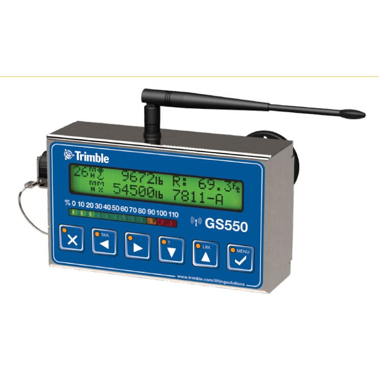 Wind speed indicator - GS550-CSA - Trimble - LED / panel-mount / for cranes