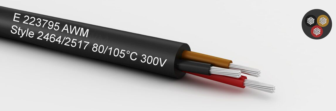 Power cable - UL/cUL - LIYY Style 2464/2517-10002 AWG 26 - MediKabel ...