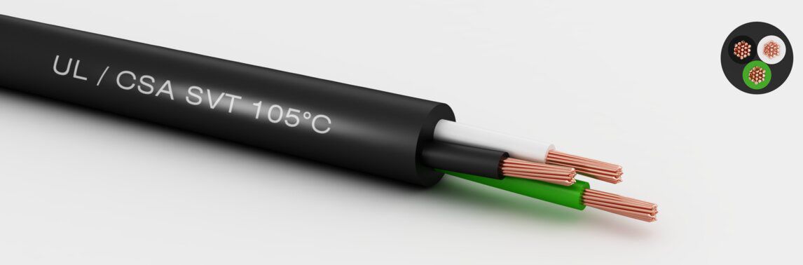 Power cable - UL/cUL - SVT - MediKabel GmbH - insulated / multi-strand ...