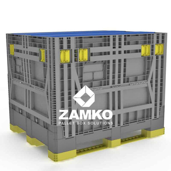 Plastic pallet box - PUN.b75.F - ZAMKO - storage / heavy haul / handling