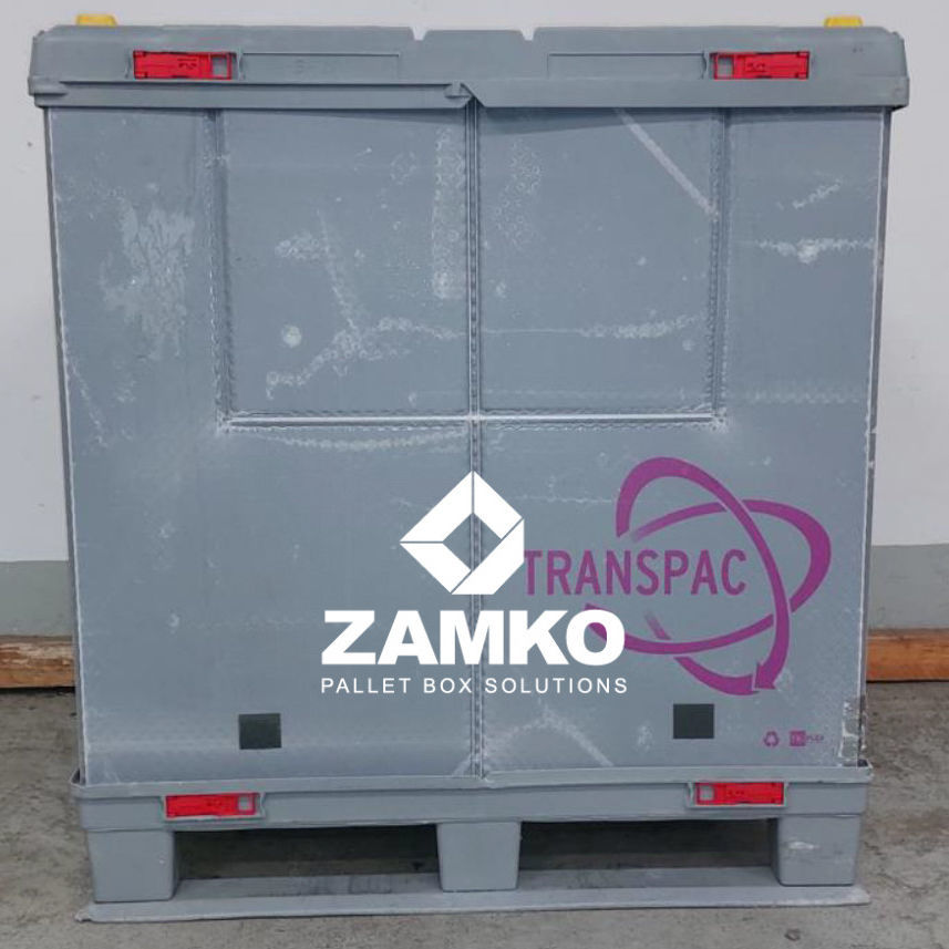 Plastic pallet box - PAG.e75 - ZAMKO - storage / transport / foldable