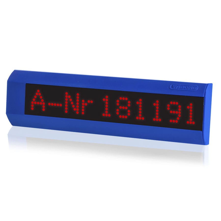 Alphanumeric display - WIBOND Informationssysteme GmbH - 10-digit ...