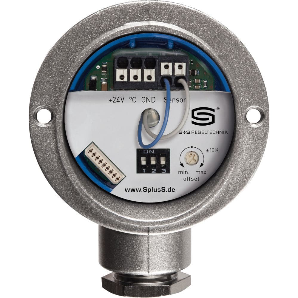 Pt1000 temperature transducer - TM54-I 100mm KV - S+S Regeltechnik ...