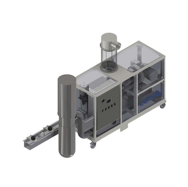 Plastic waste compactor - PPR100 - COMAV - mobile / horizontal