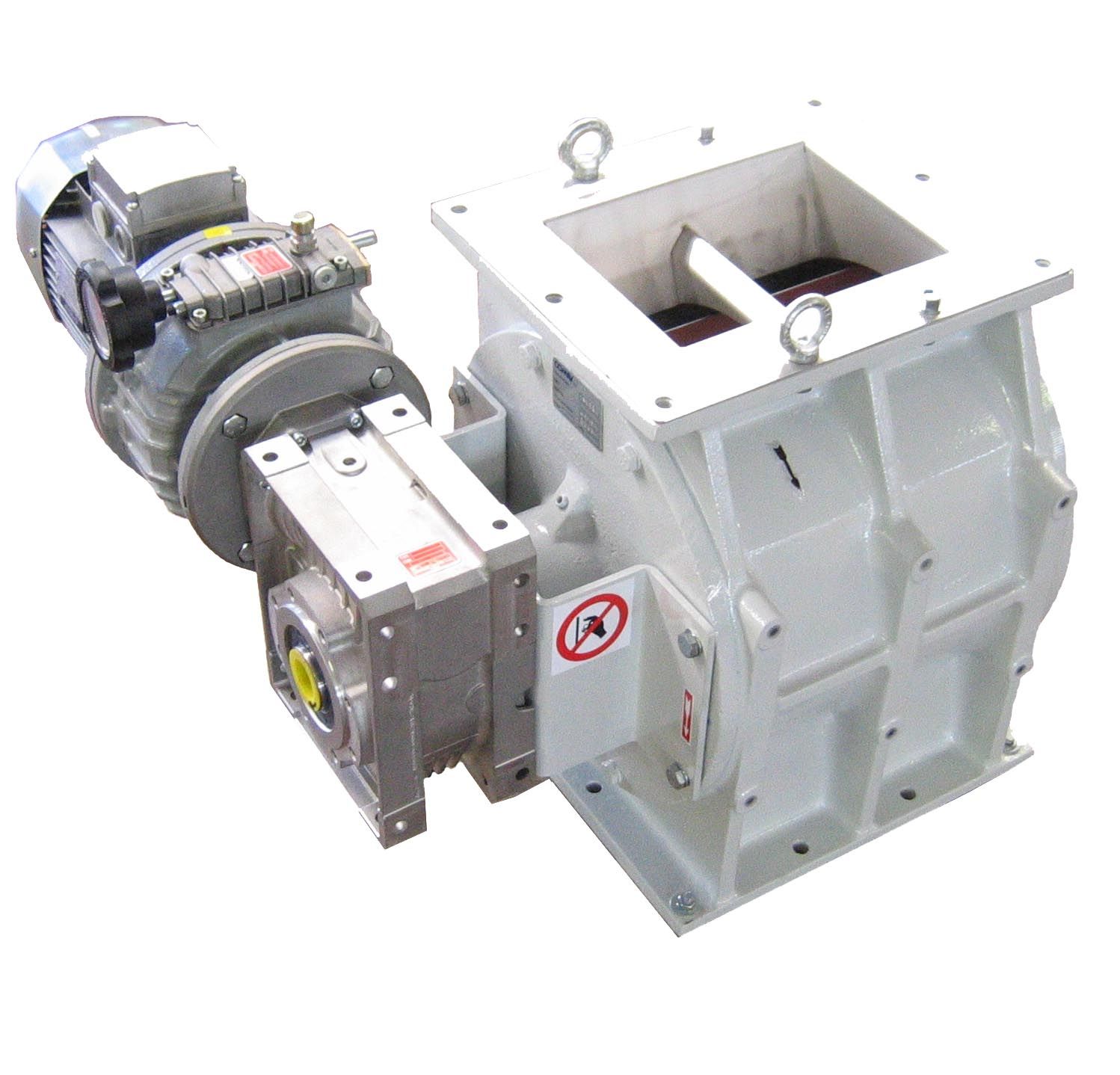 Pneumatic conveying rotary valve - VSD series - COMAV - square-flange