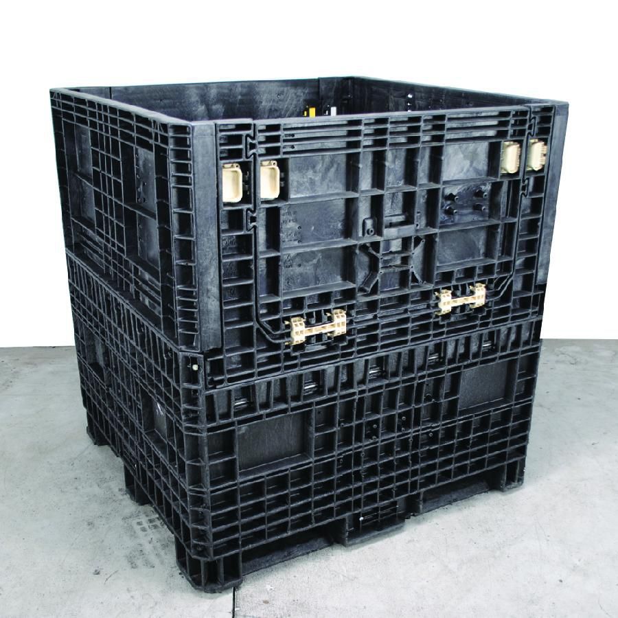 Plastic pallet box - R454850-2-M-MX - RPP Containers - storage ...