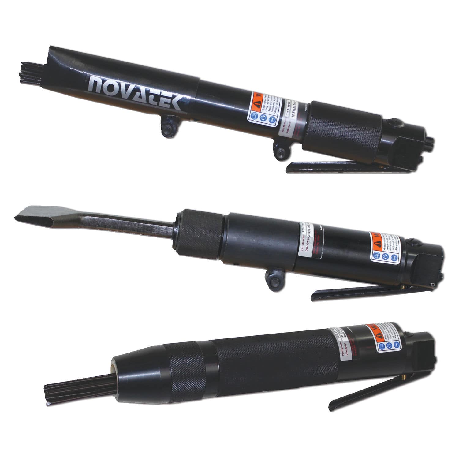 Pneumatic scaler - 12NS100 - Novatek Corporation - straight / needle / chisel