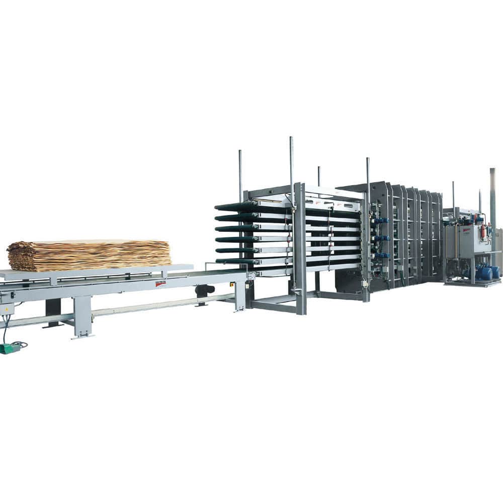 Wood product production line - ITALPRESSE - automatic / for the wood ...