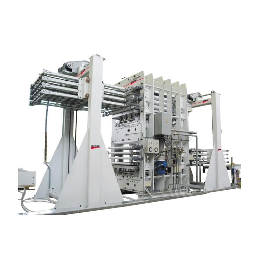 Mechanical press line - KOMPAX - ITALPRESSE - assembly / door / for wood