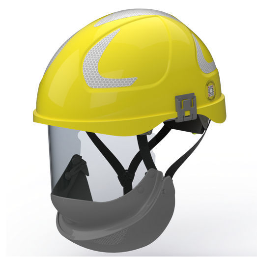 Electrician helmet - F113.YSE2 - Hubix Sp. z o.o. - EN 397 / EN 166 ...