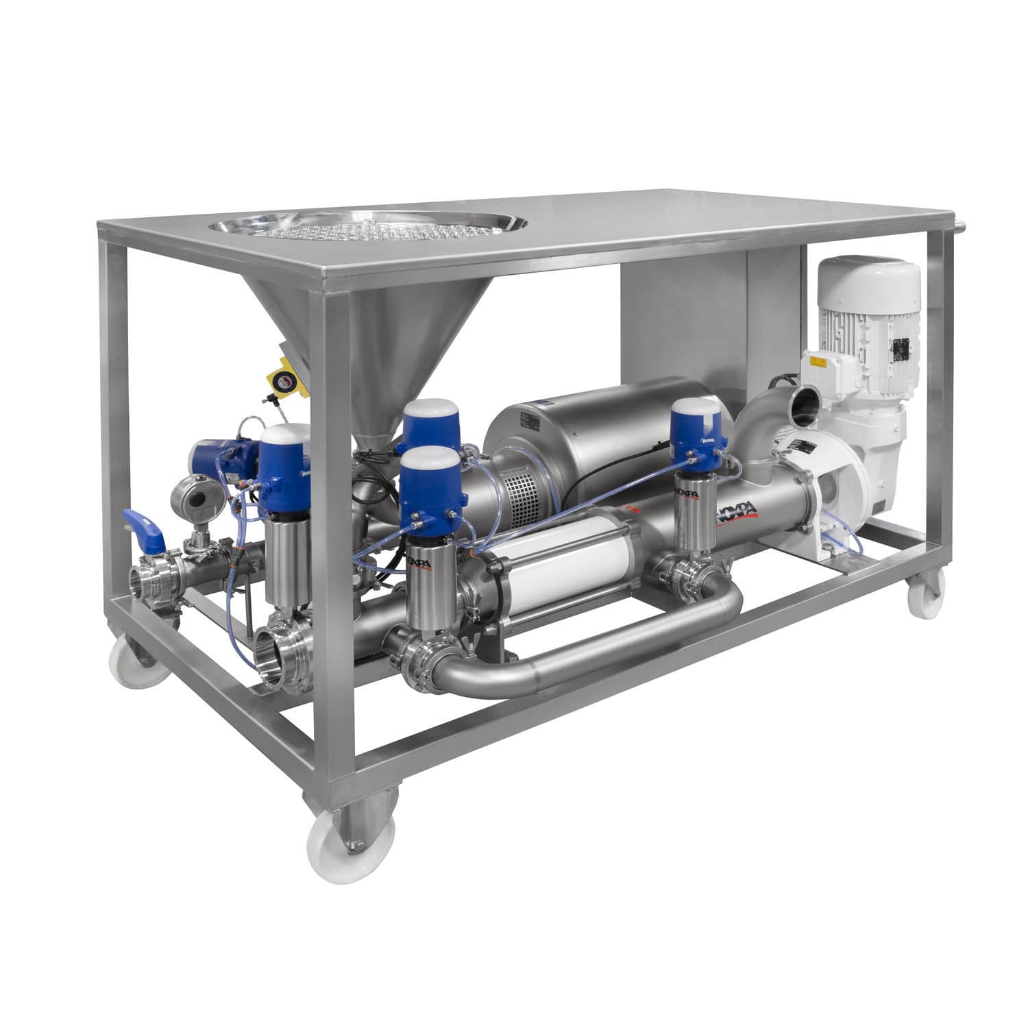 Liquid blender - PB - INOXPA - solid/liquid / for solids / horizontal