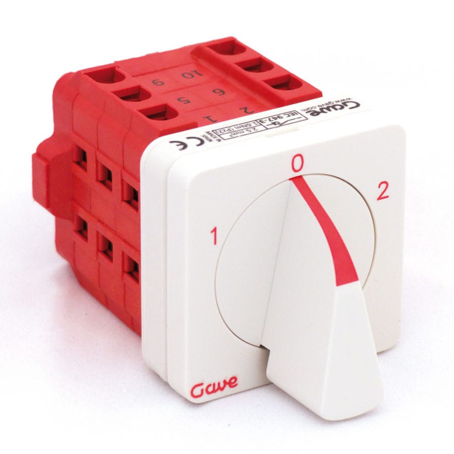 Cam switch - Size D0 - GAVE ELECTRO - manual / changeover