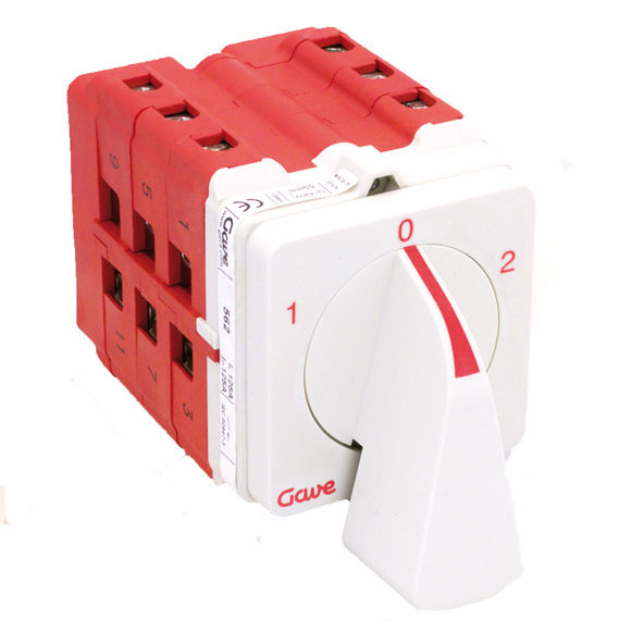 Cam switch - Size D2 - GAVE ELECTRO - manual / changeover