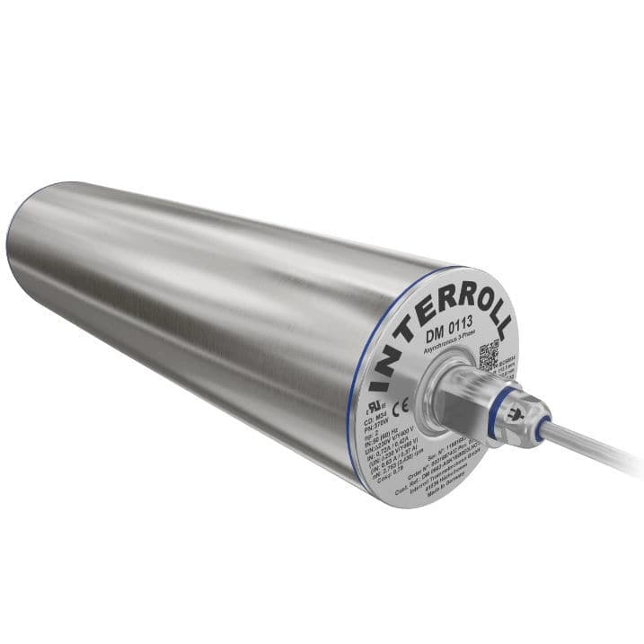 Asynchronous drum motor - DM 0113 - Interroll - three-phase / belt ...