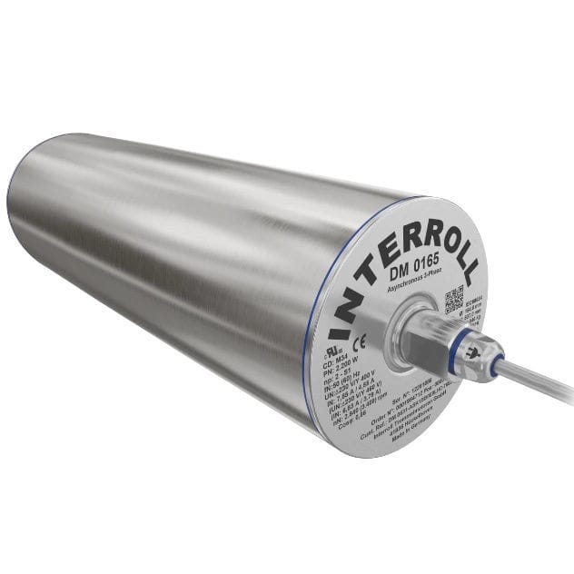 Asynchronous drum motor - DM 0165 - Interroll - three-phase / belt ...