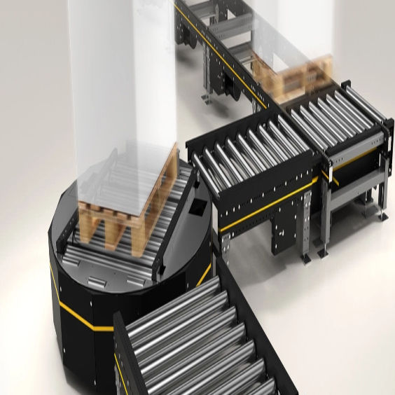 Pallet conveyor - PM 97 series - Interroll - roller / horizontal / handling