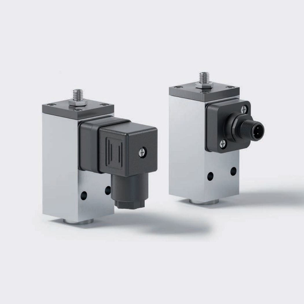 Piston pressure switch - 602 - Layher AG - M12 connector / flange / G 1/4