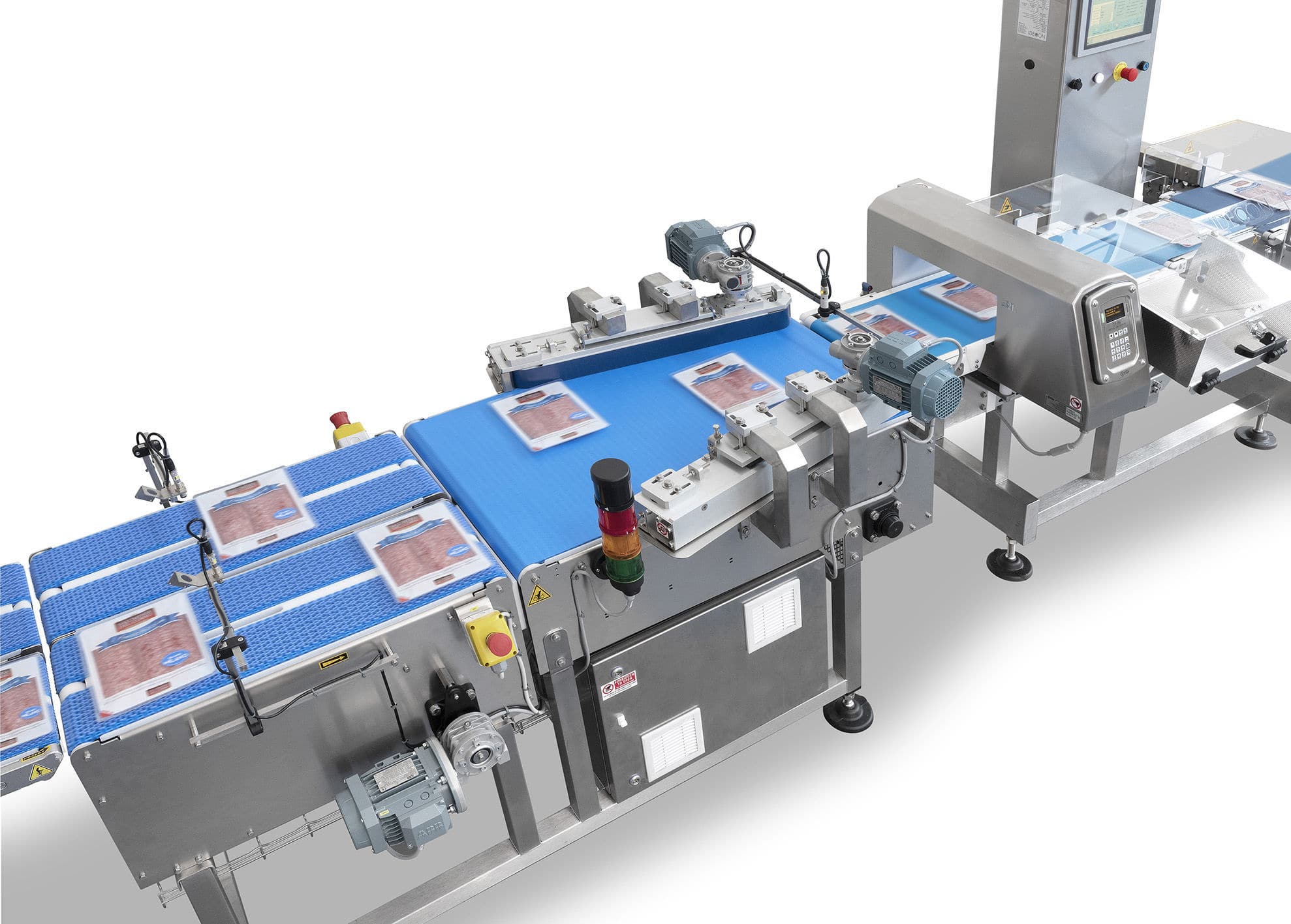 Checkweigher end line machine - IDECON S.R.L. - combiner / with stacker ...