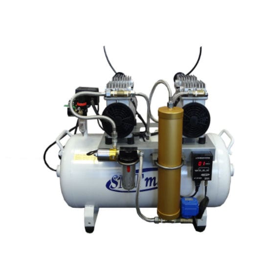 Piston compressor - SL-140 - SMT MAX - air / DC / on casters
