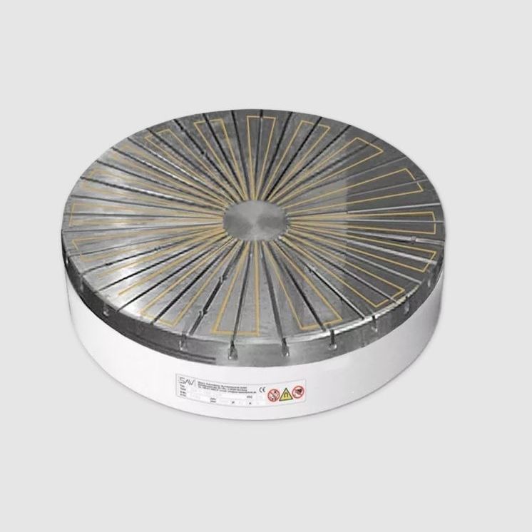 Electro-permanent magnetic chuck - 244.40 - SAV GmbH - circular / radial / for grinding