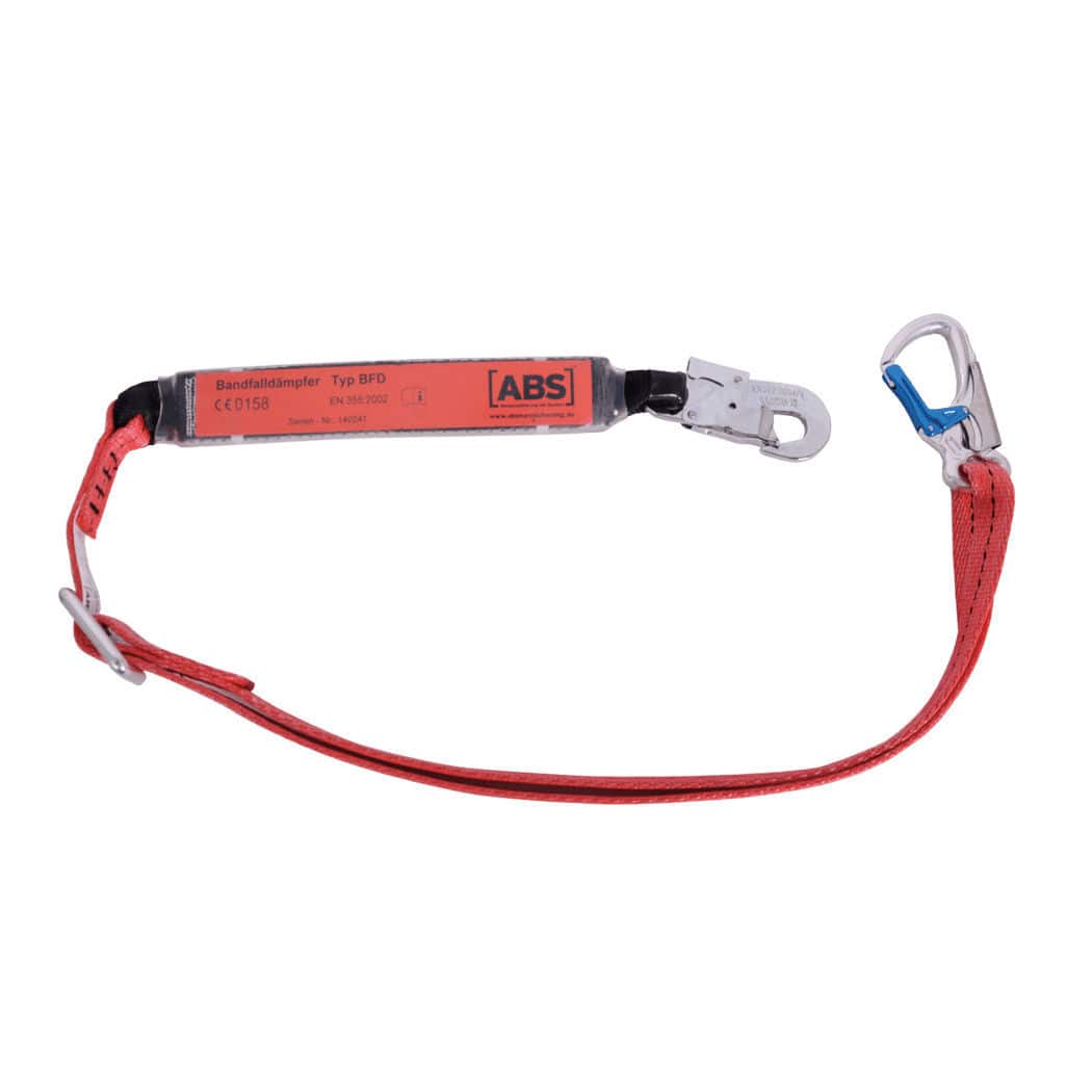 Rope fall arrest lanyard - SafetyConcept s.a. - webbing / shock absorbing