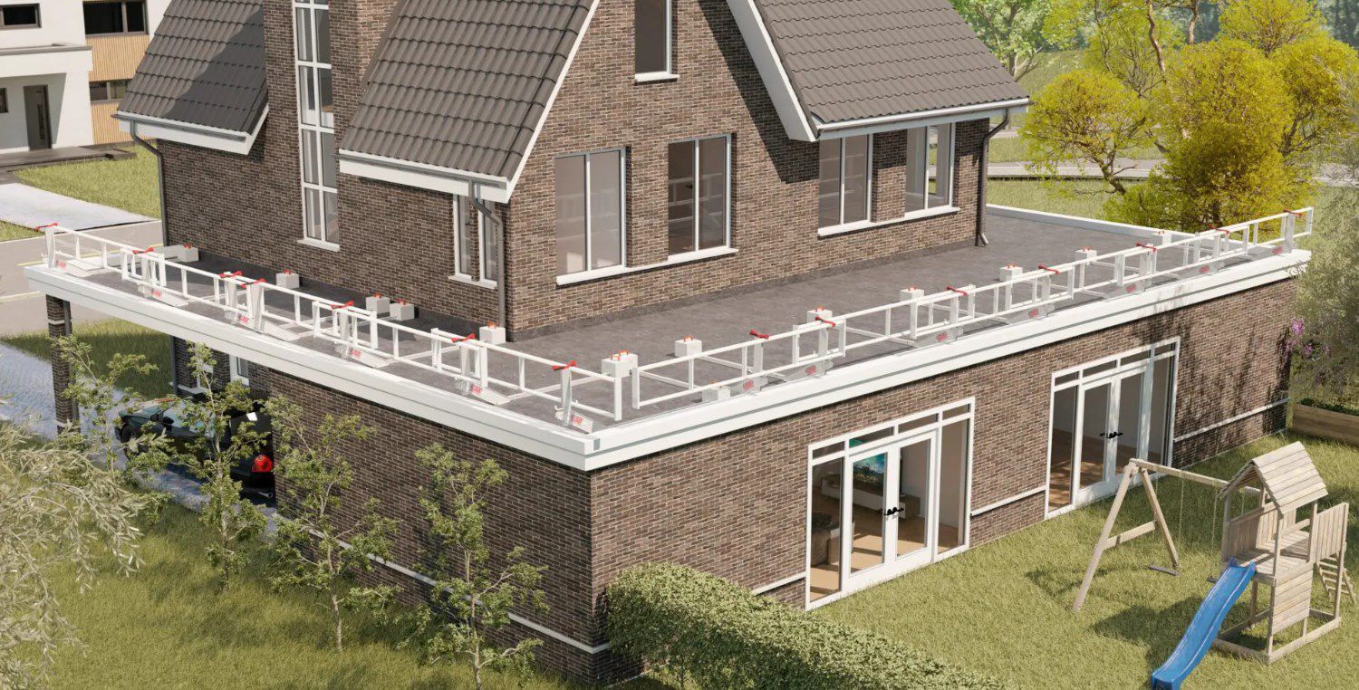 Temporary railing - Mobile - SafetyConcept s.a. - concrete / aluminum ...