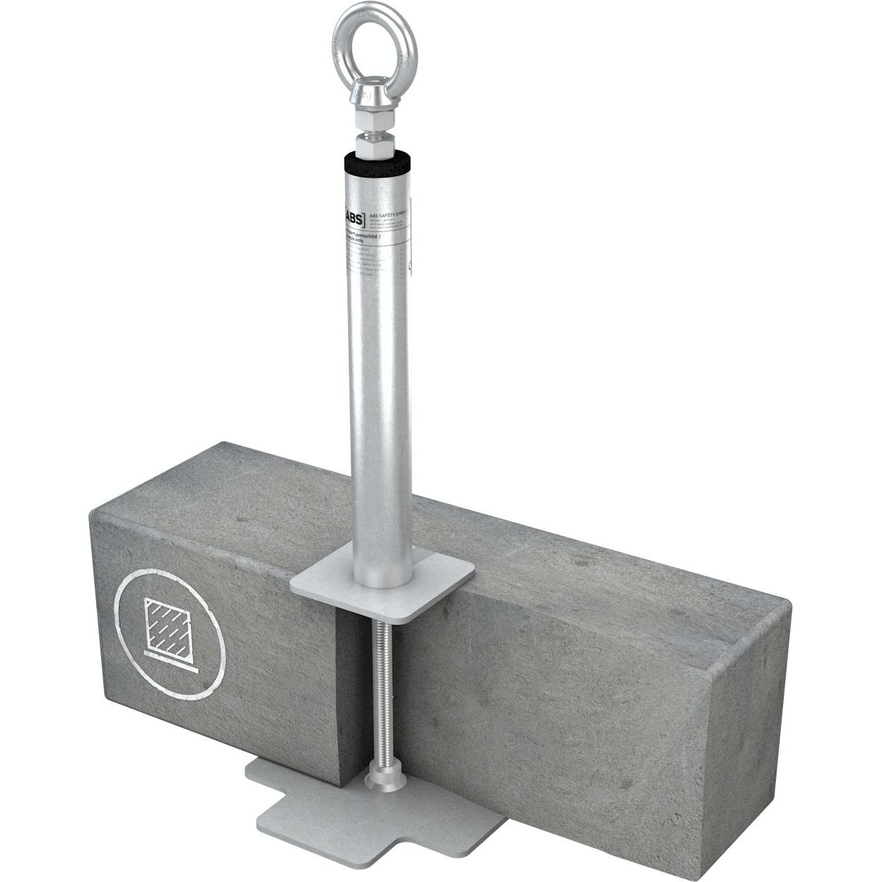 Stainless steel fall arrest anchor - ABS-Lock X-Durch - SafetyConcept s ...