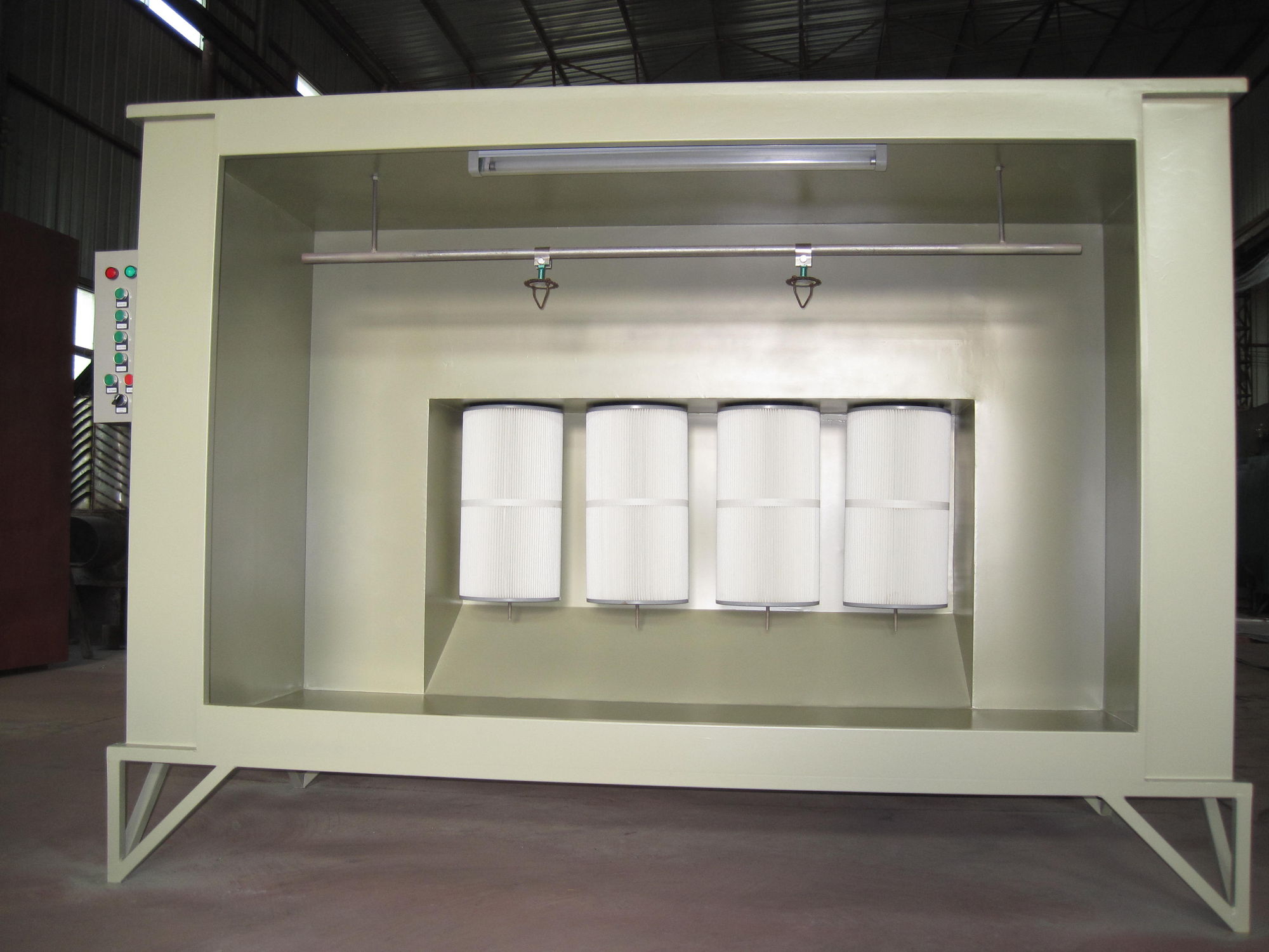 Filter powder coating booth - Hangzhou color powder coating equipment ...