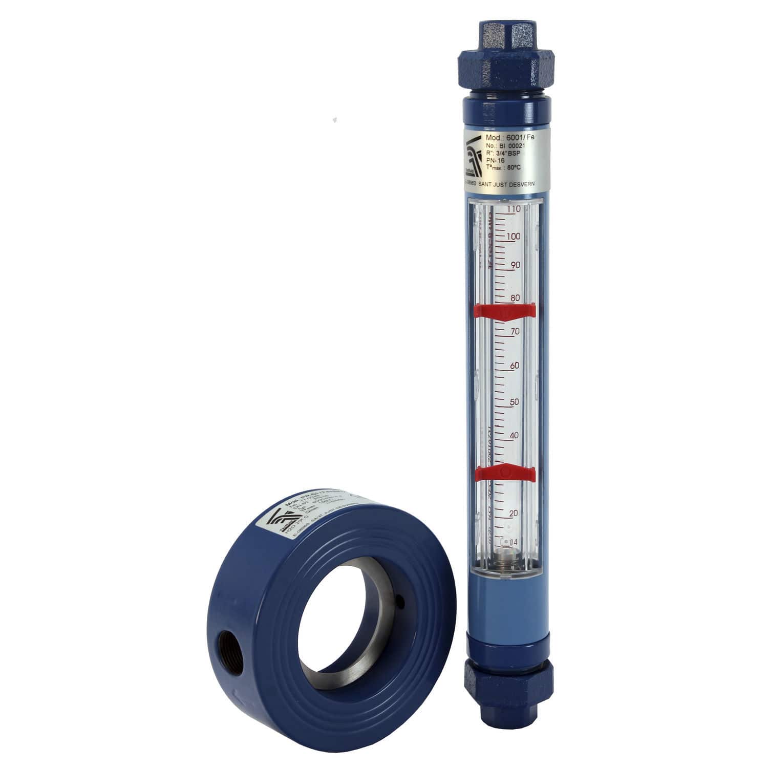 Variable-area flow meter - PR series - TECFLUID - differential pressure ...