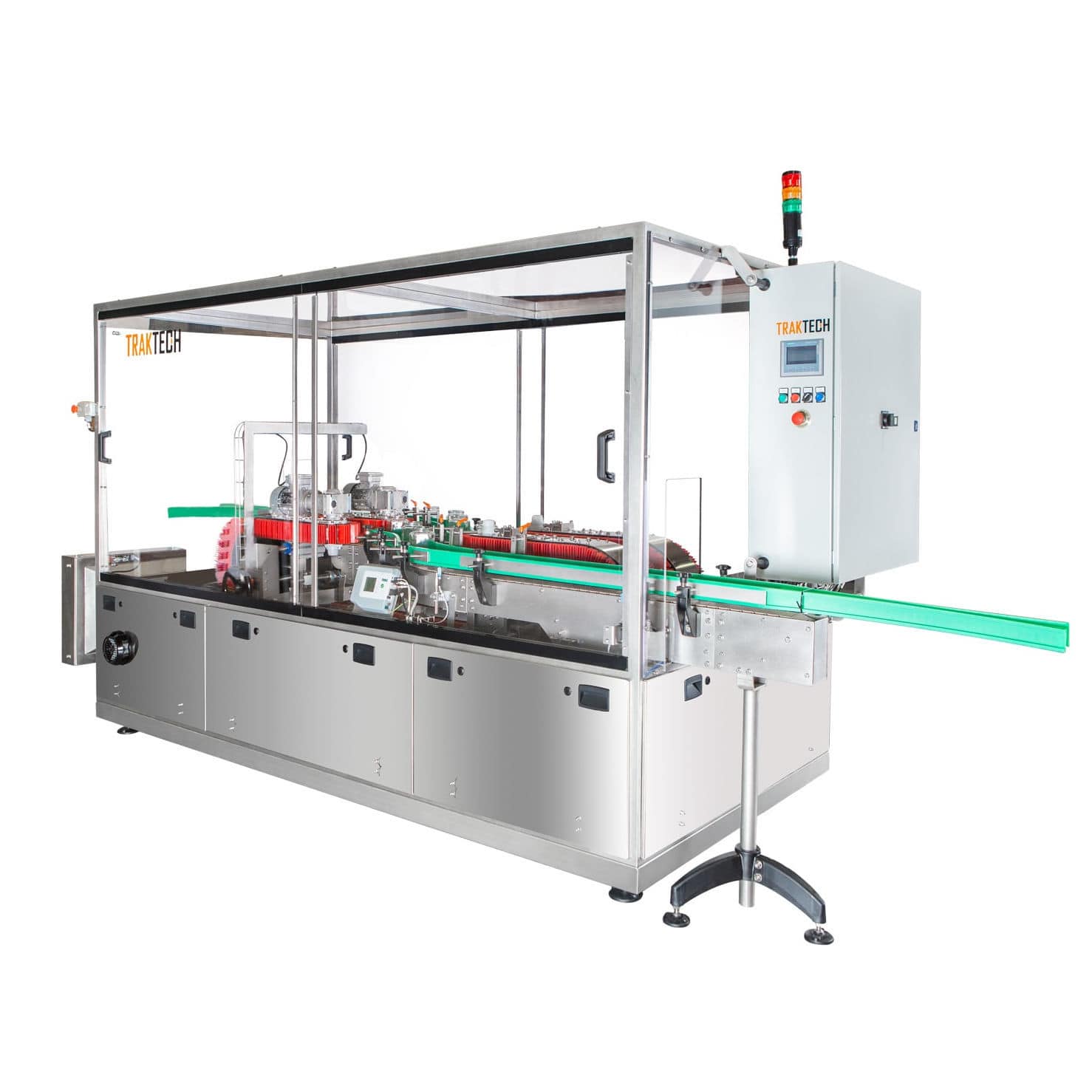 Glass bottle rinsing machine - Side-Grip - TRAKTECH - for plastic ...
