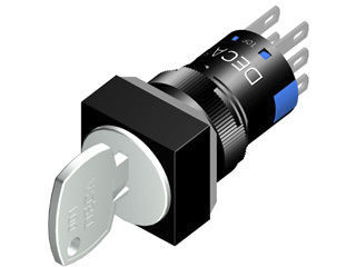 Key lock switch - SWITCHLAB INC. - selector / multipole / robust